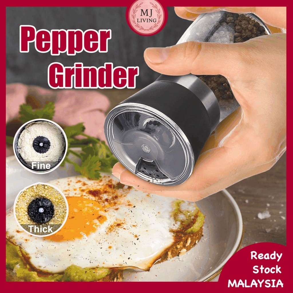 Manual Pepper Grinder Bottle Condiment Bottle Grinder Black Pepper ...