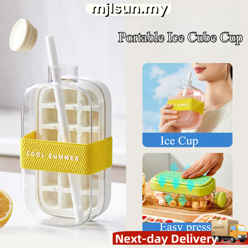 [Next-day Delivery]Colorful Ice Cube Maker Cup Multi Functional Ice ...