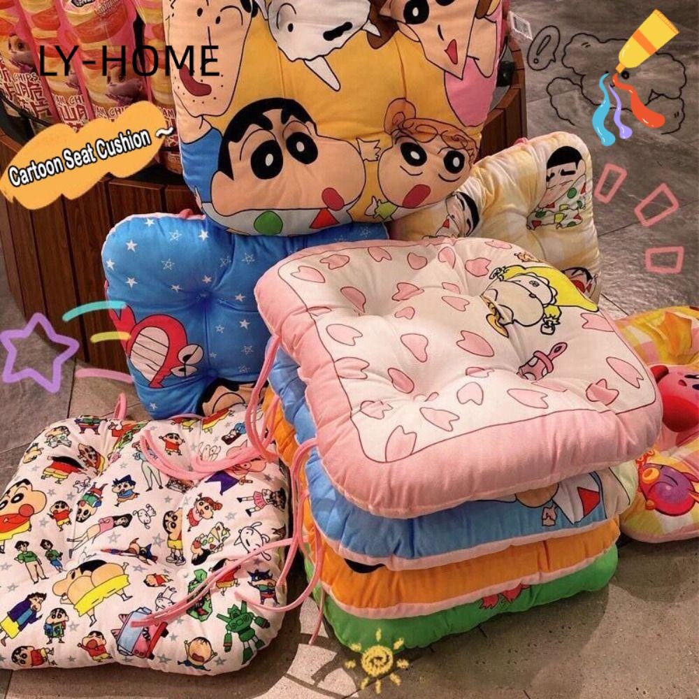 LY-HOME Crayon Shin-chan Chair Cushion, Anti-slip Thick Plush Butt Mat ...