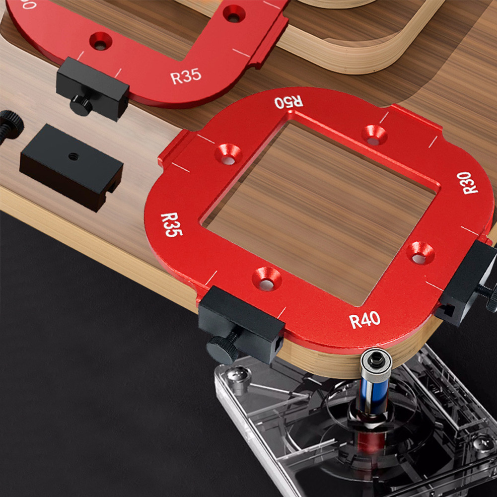 Round Corner Radius Template Woodworking Corner Router Template R30 R35 ...