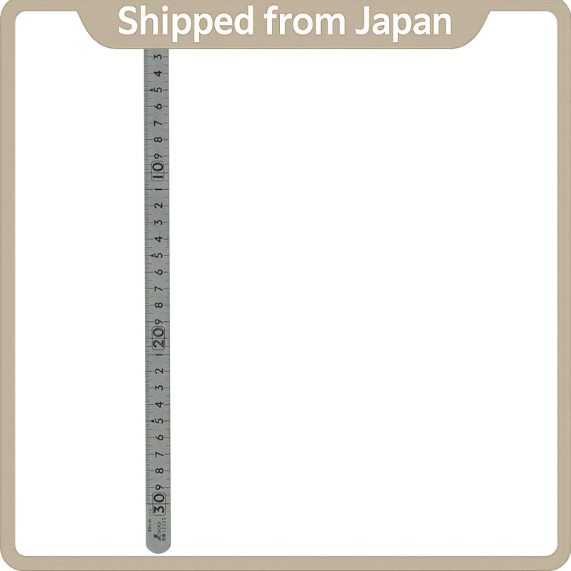 Shinwa Sokutei Mini Flexible Ruler - Available in Flat Stainless Steel ...