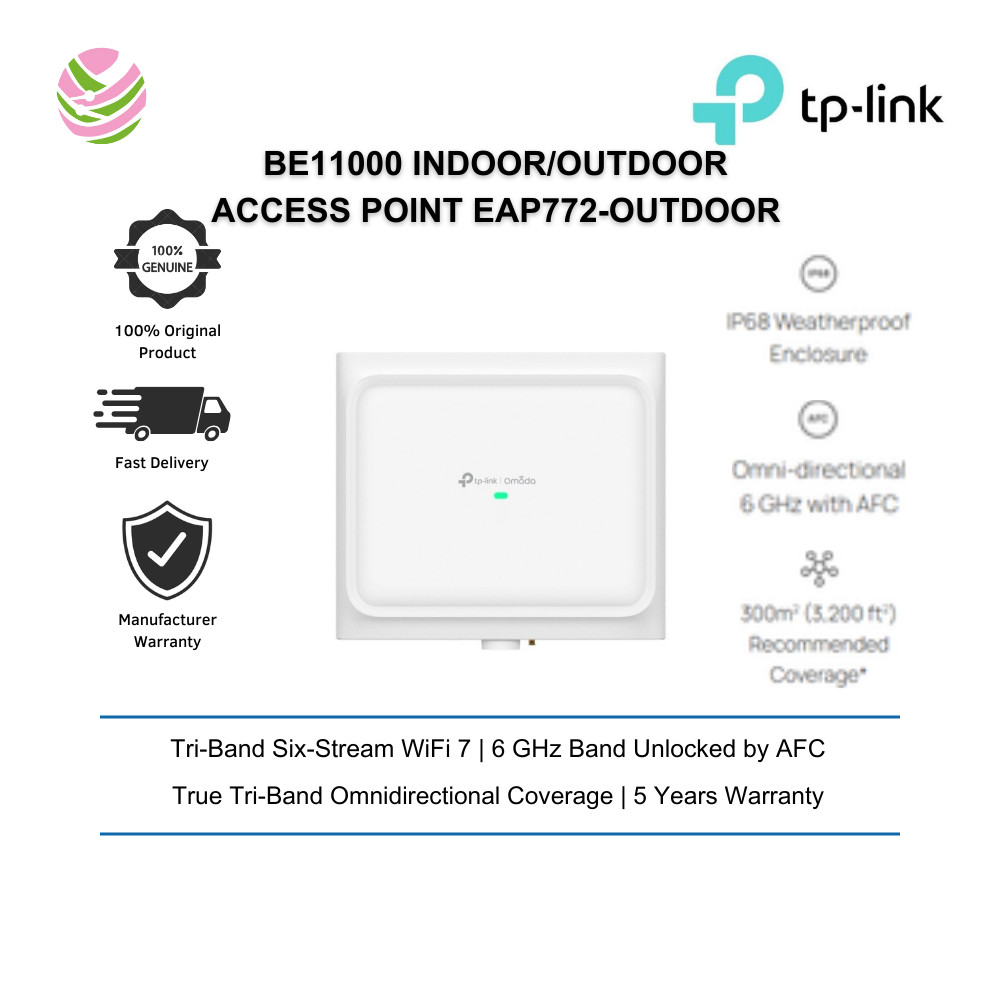 TP-Link Tri-Band Omnidirectional Long-Range BE11000 Indoor/Outdoor WiFi ...