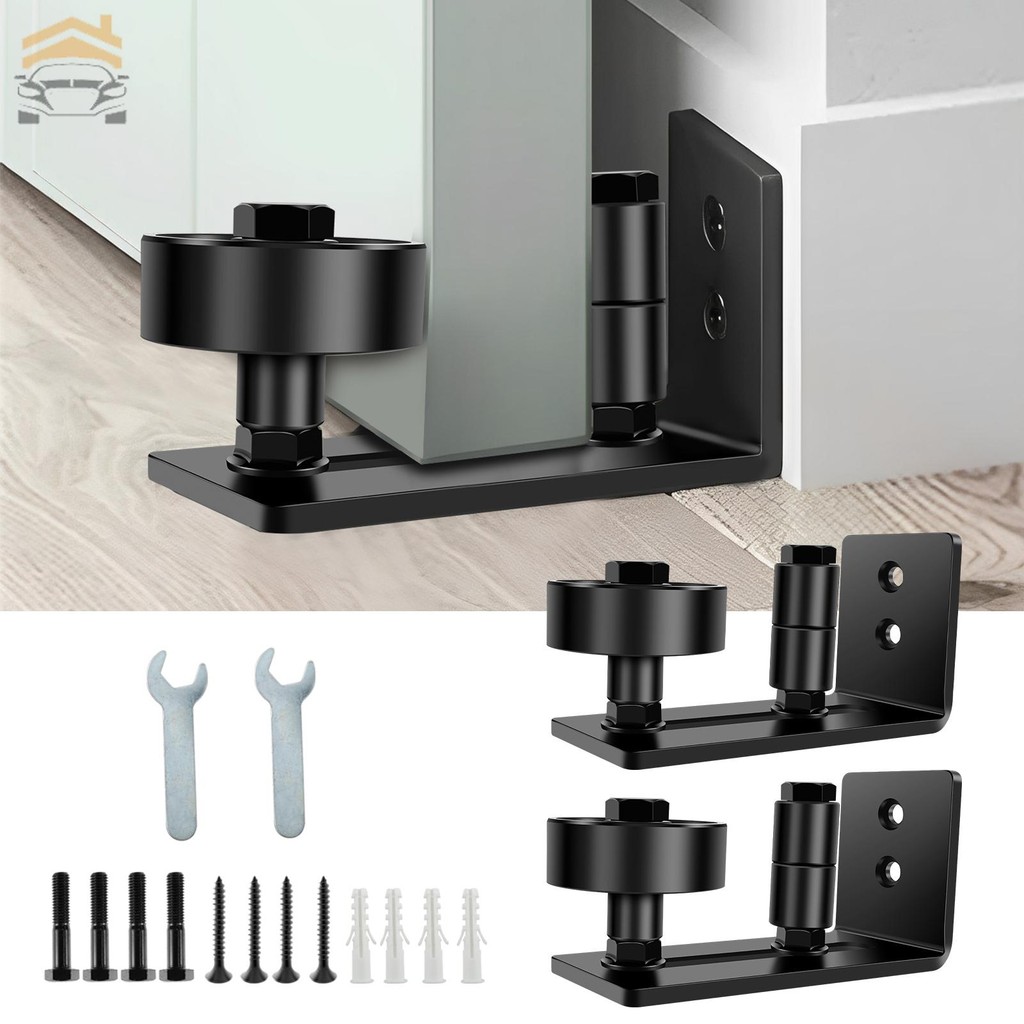 2Pcs Barn Door Floor Guide Wall Mounted Sliding Barn Door Bottom Guide ...