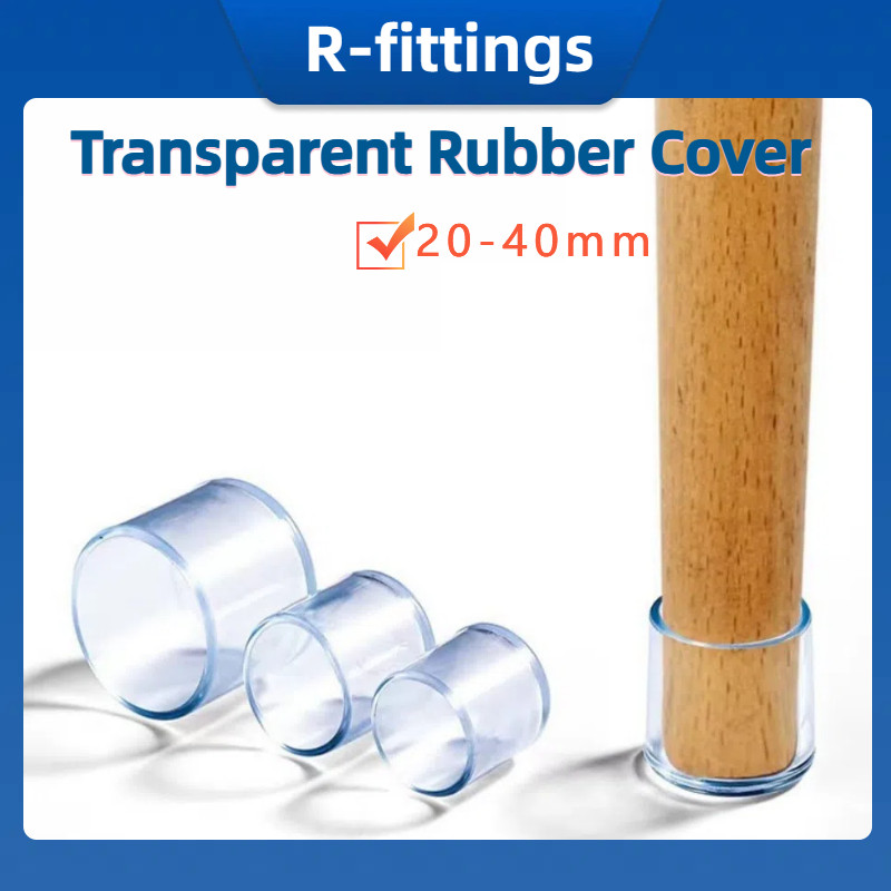 Transparent Round Plastic External Outer Rubber Cover Cap Furniture ...
