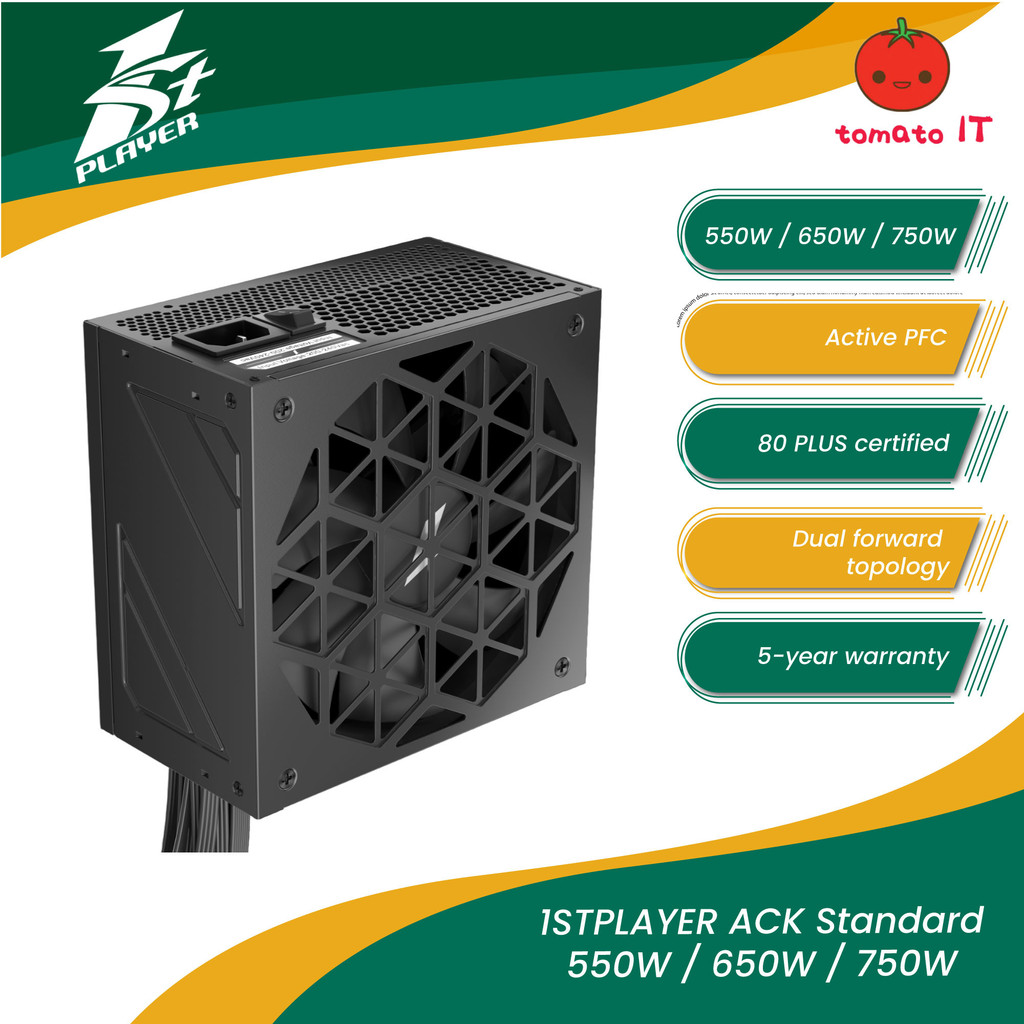 1ST PLAYER ACK Series Power Supply PSU 80PLUS - 550W/650W/750W | Shopee Malaysia