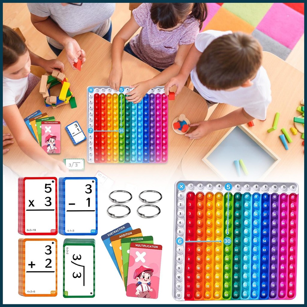 Addition Flash Cards Number Counting Cards Ages 4-8 Fidget Chart Toys ...