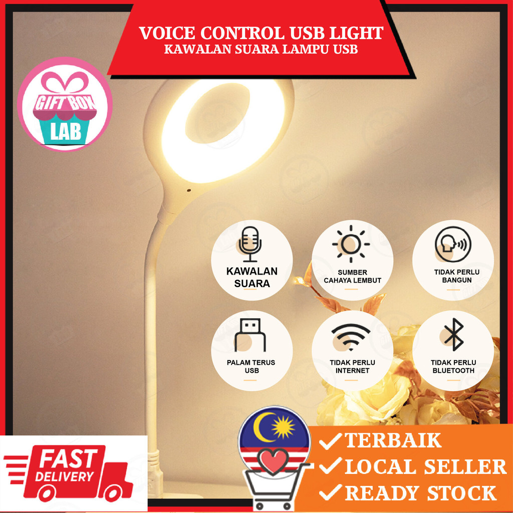 MYGBL Intelligent USB Voice Control Light Lamp Sound Sensor Switch 3 ...