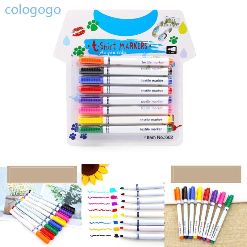 COLO Fabric Markers Permanent Fabric Paint Markers Fabric Pen for ...