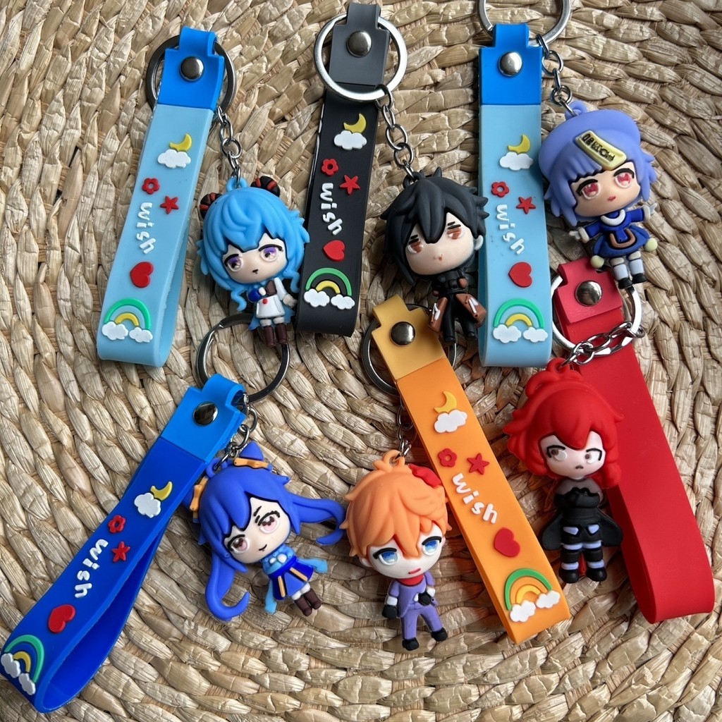 New Style Yuanshen Merchandise Cartoon Keychain Walnut Ganyu Clock ...
