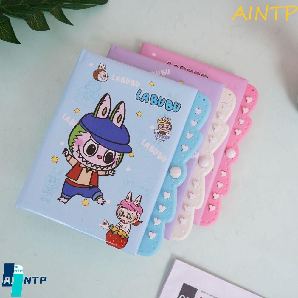 AINTP Labubu Diary Notepad, Color Page Cartoon Labubu Mini Notebook ...