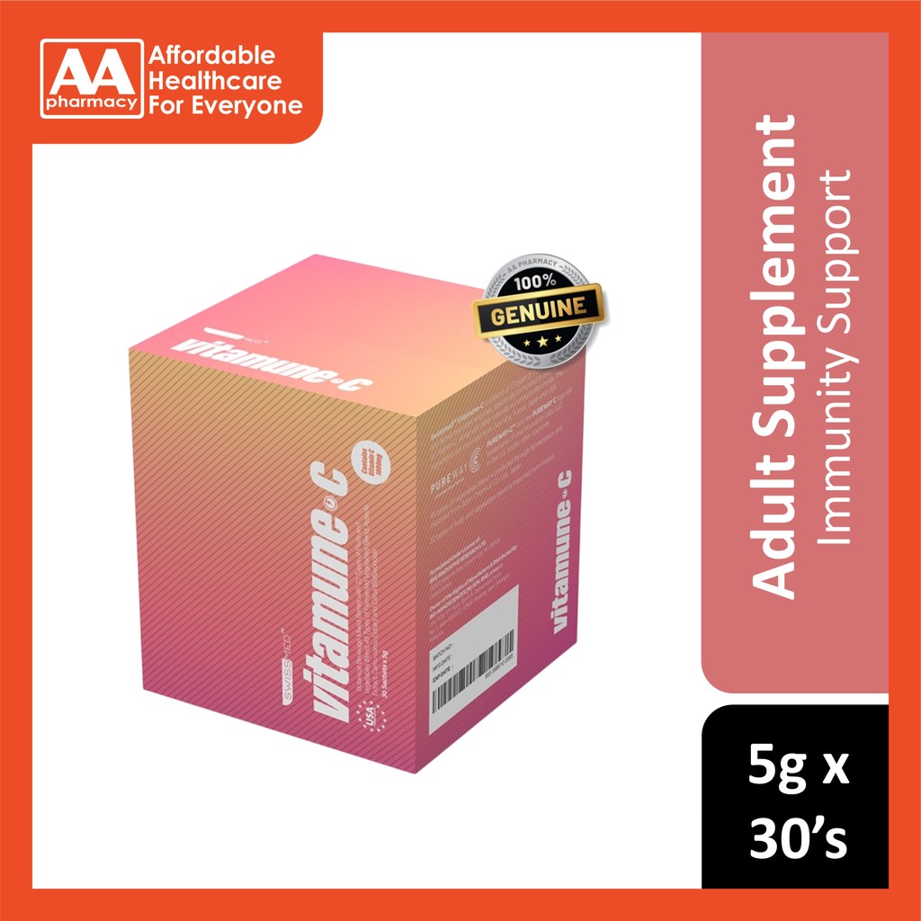 Swissmed Vitamune-C (Vitamin C 1000mg) Sachet 5gx30's | Shopee Malaysia