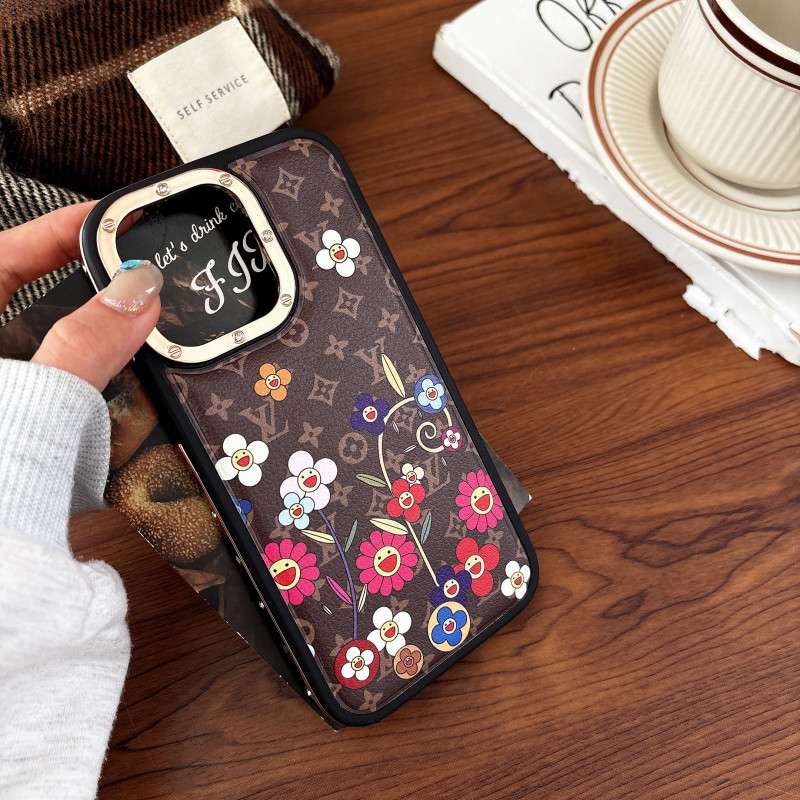 Luxury brand Sun flower collaboration iphone 16 pro max 15 pro max 14 ...