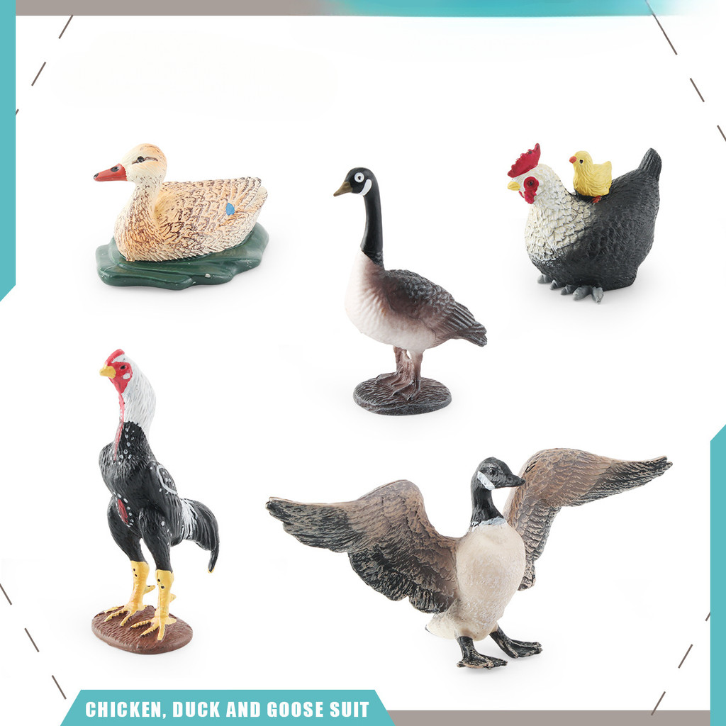 Simulation Hen Fighting Chicken Hen Back Chicken Canadian Goose Farm ...