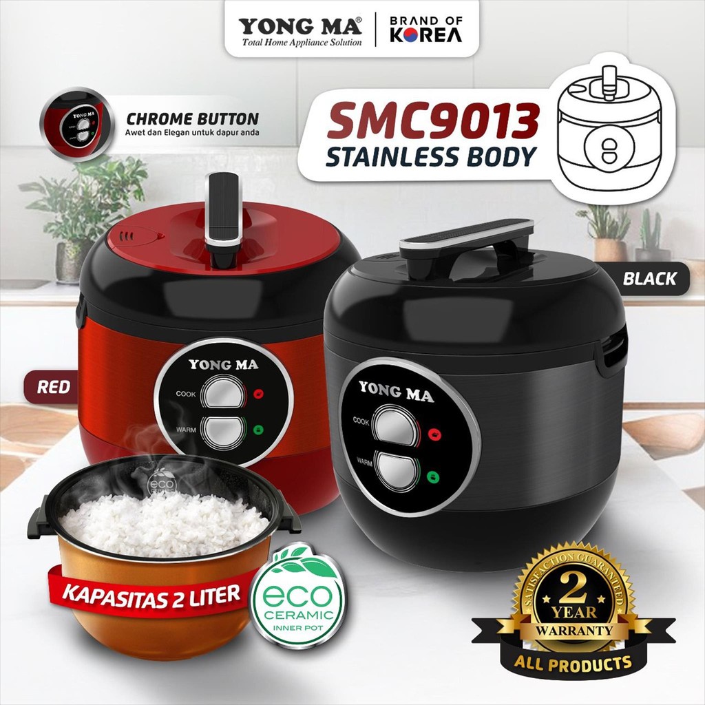 Yong MA Rice Cooker Magic Com Manual 2 Liter SMC 9013 / SMC9013 2L ...
