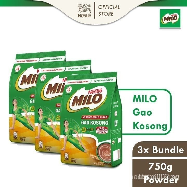 MILO GAO KOSONG Powder Refill Pack 750G x3 | Shopee Malaysia