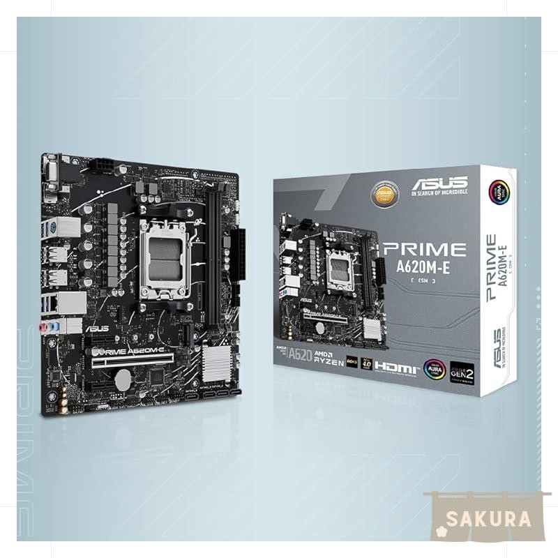 ASUS AMD A620 Socket AM5 micro-ATX Motherboard/PRIME A620M-E-CSM ...