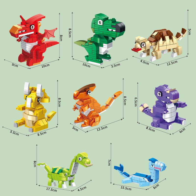 Compatible with Lego Building Blocks Dinosaur Toys Boys Educational ...
