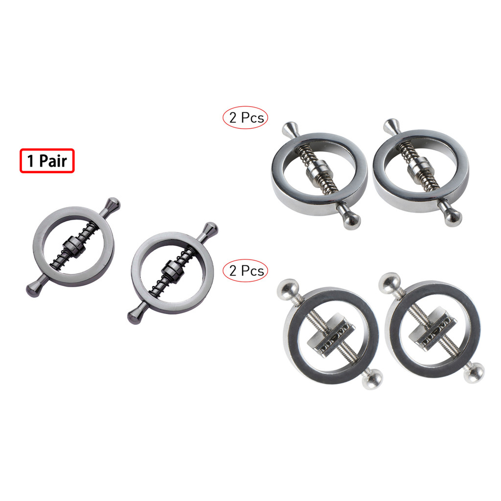 YOOJIA 2 Pcs Non-Piercings Nipple Shields Rings Circle Clamps Nail ...