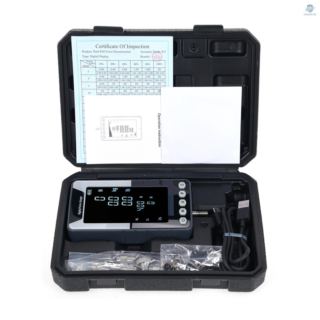 Digital Force Gauge 500N.m Push Pull Gauge Portable Force Meter ...