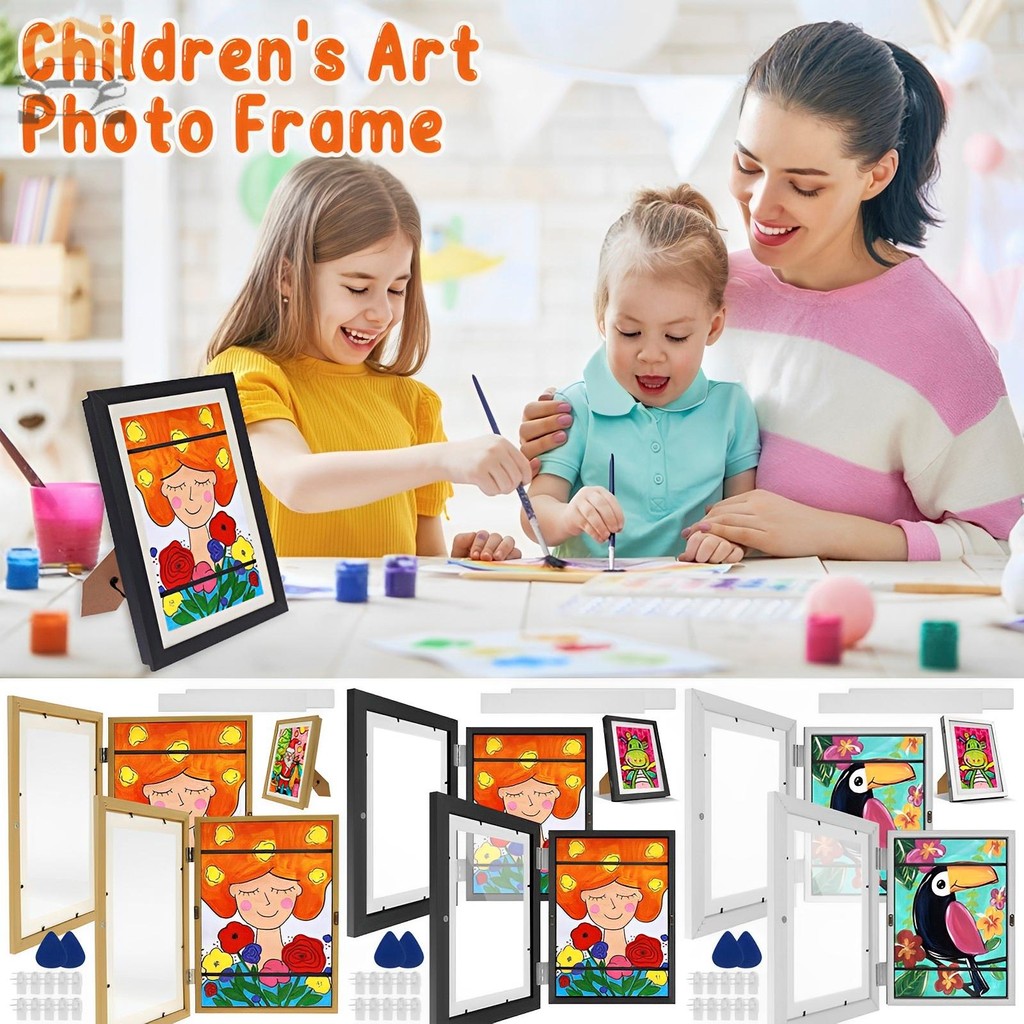 Changeable Art Frames THDUJAYJAY Kids Art Display Frames 2-Pack - Front ...