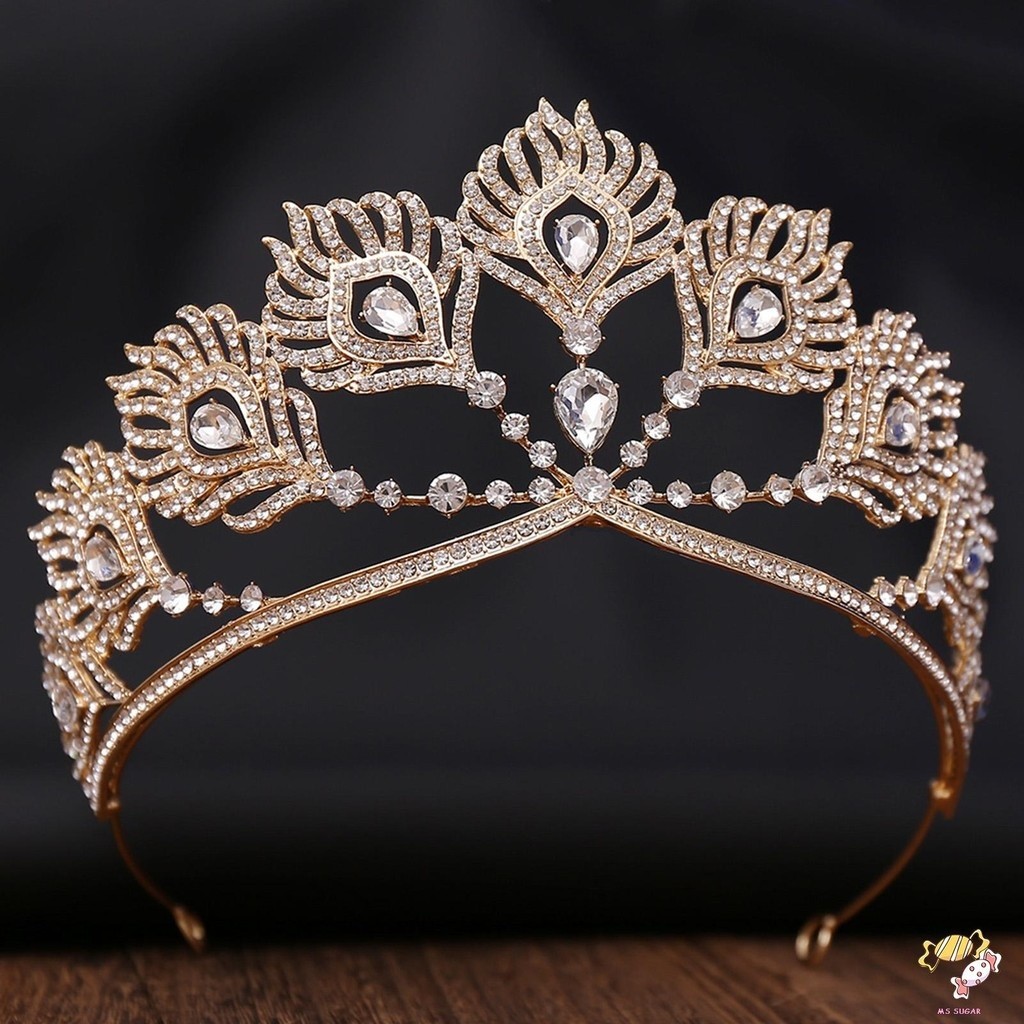 Adult Princess Crown with Rhinestone Wedding Full Glittering Crown ...