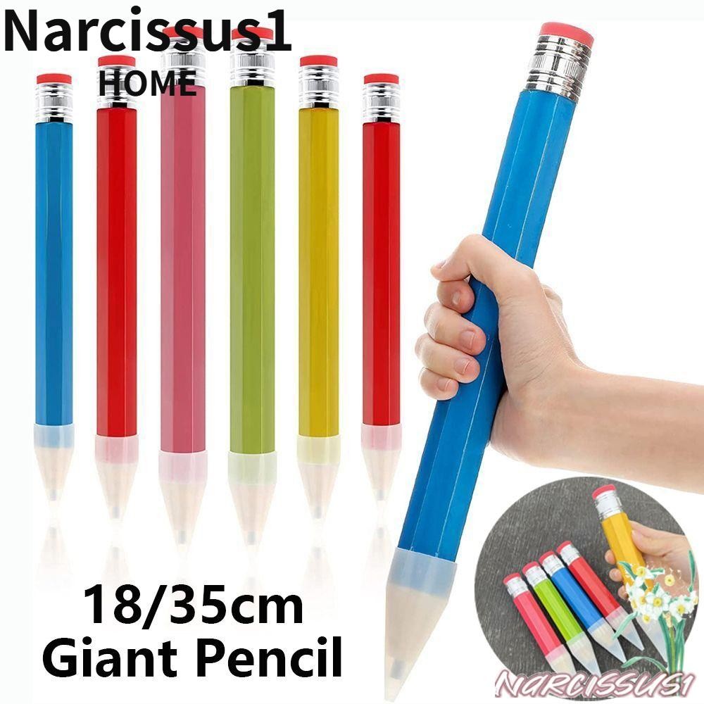 NARCISSUS Giant Pencil, 18/35CM Wooden Big Pencil, Fashion Performance ...