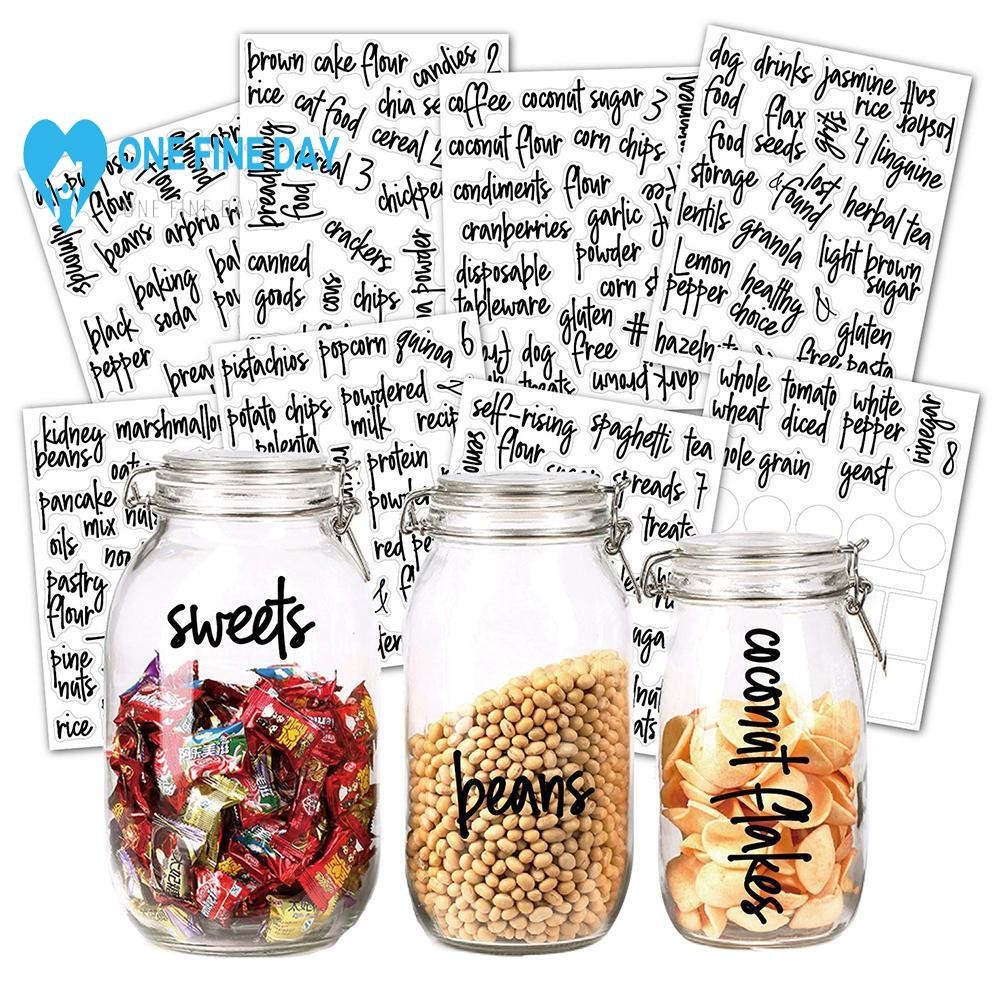 Label Sticker For Food Storage Tanks Easy To Distinguish Kitchen Pantry ...