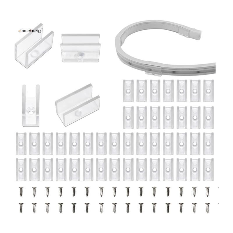 Neon Rope Light Mounting Brackets, 100PCS Neon Lights Install Fixing ...