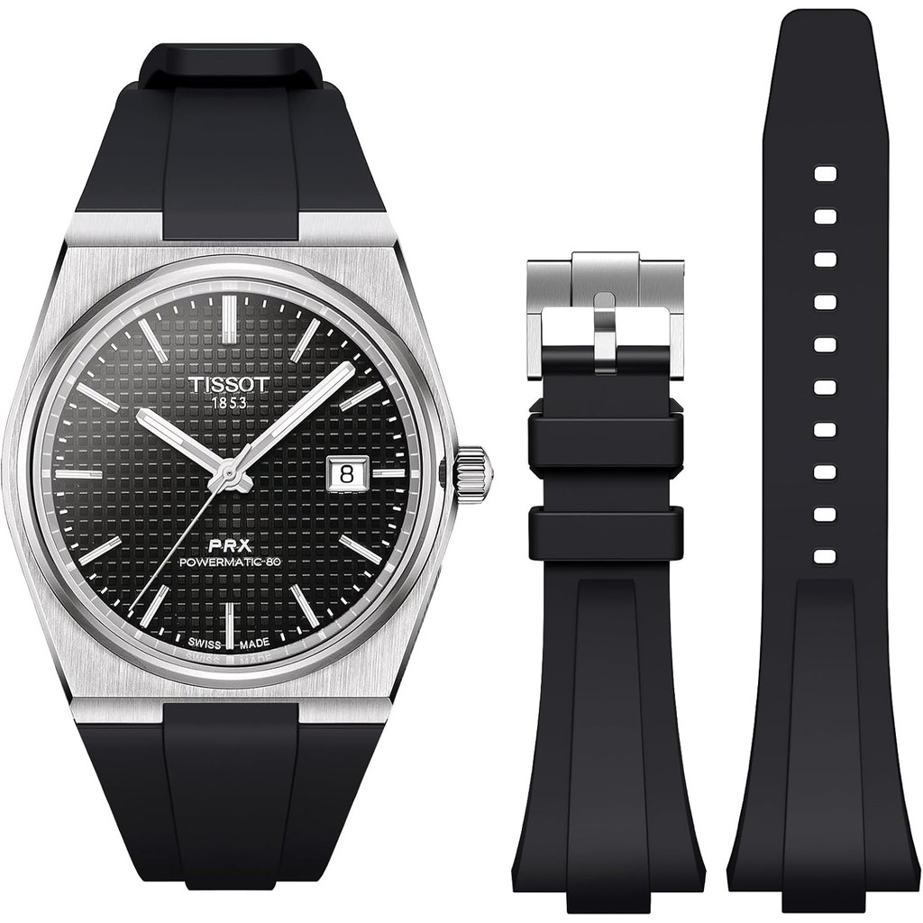 Stanchev Strap for Tissot PRX Watch 40mm 35mm Series,Soft Silicone Band ...