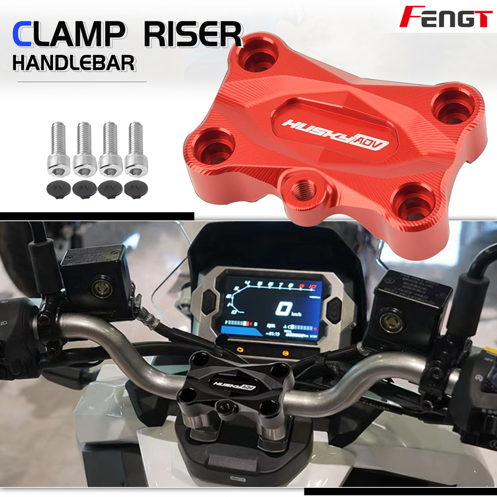 FOR SYM Husky ADV150 Husky150ADV CNC Handlebar Compression Code Clamp ...