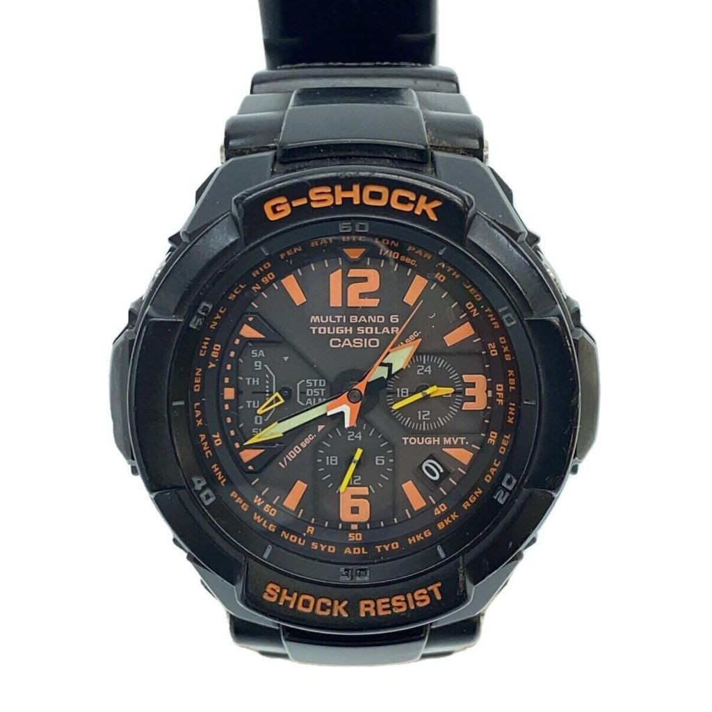 CASIO Men's Watch Solar G-SHOCK Analog Rubber Black GW-3000B-1AJF ...