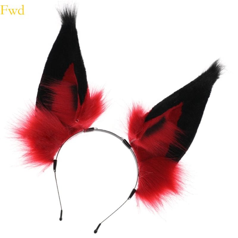 Fwd Plush Devil Ear Hairband Theme Party Headband Alastor Costume ...