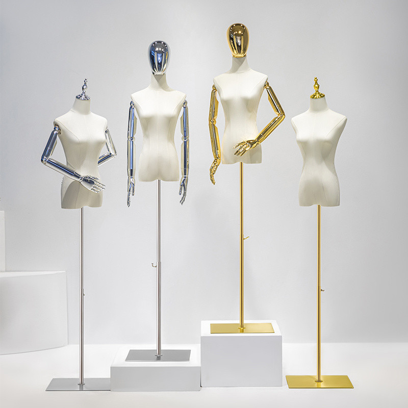 Electroplated clothing model props women's clothing store fake human ...