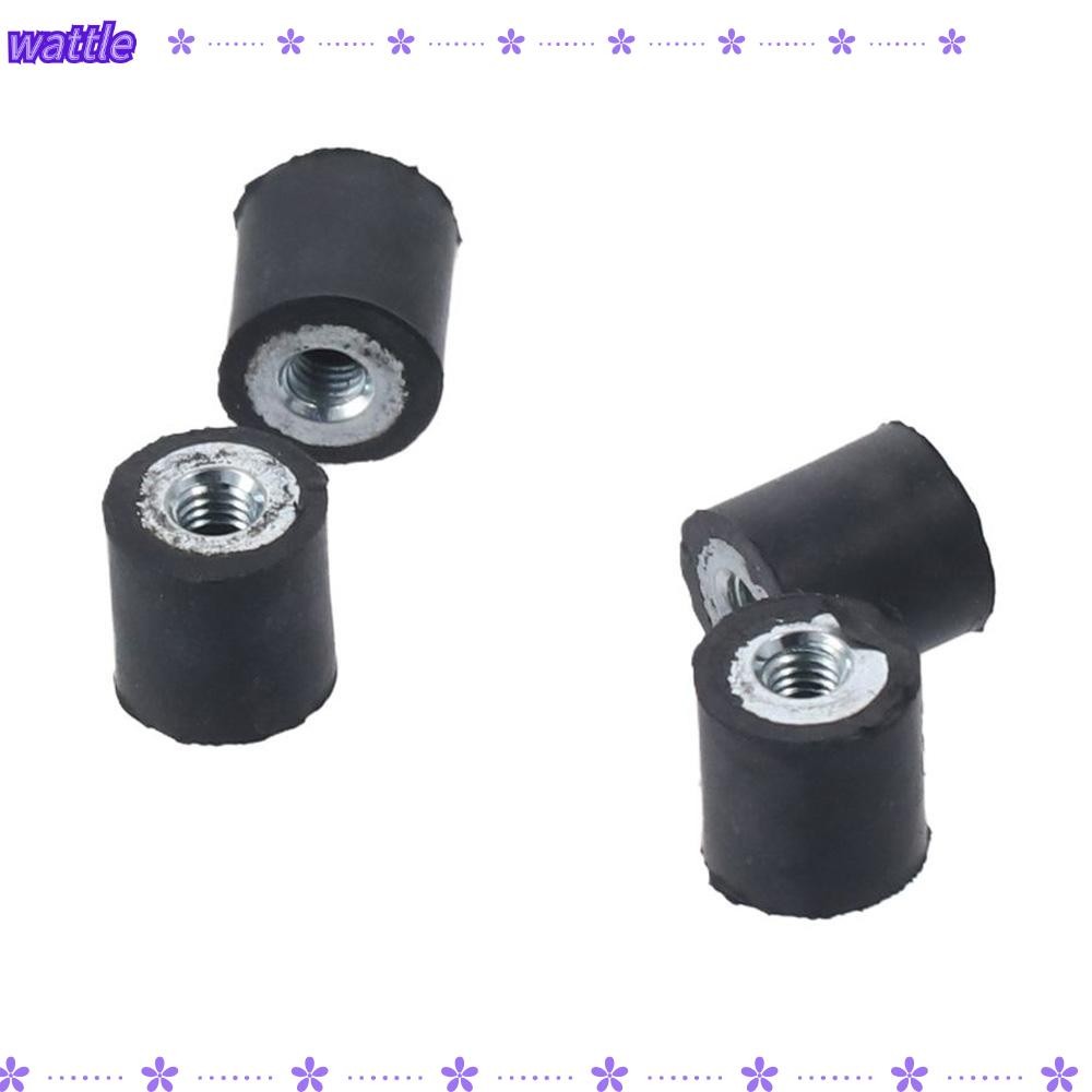 WA-SPORT 4Pcs Rubber Mounts, Round Black Female Vibration Isolator ...