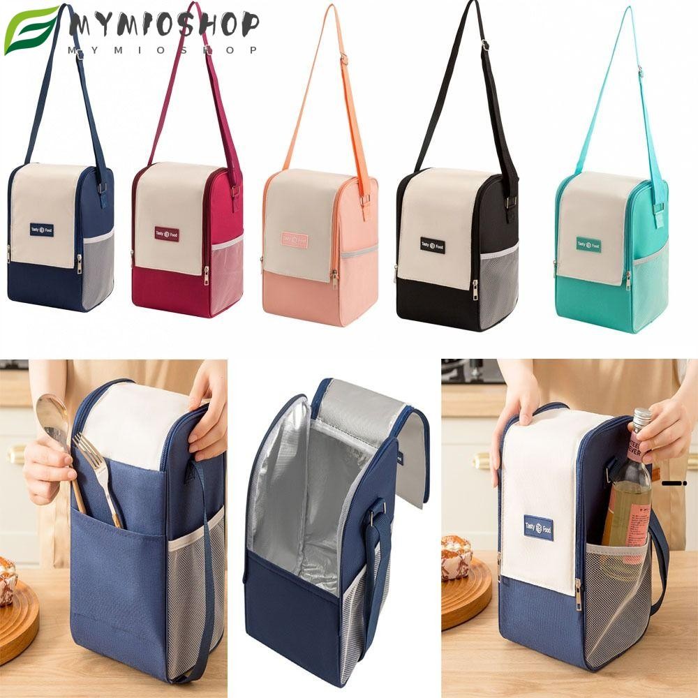 MIOSHOP Thermal Lunch Pack, Waterproof Insulated Lunch Bag, Multifunction Aluminum Foil Large ...