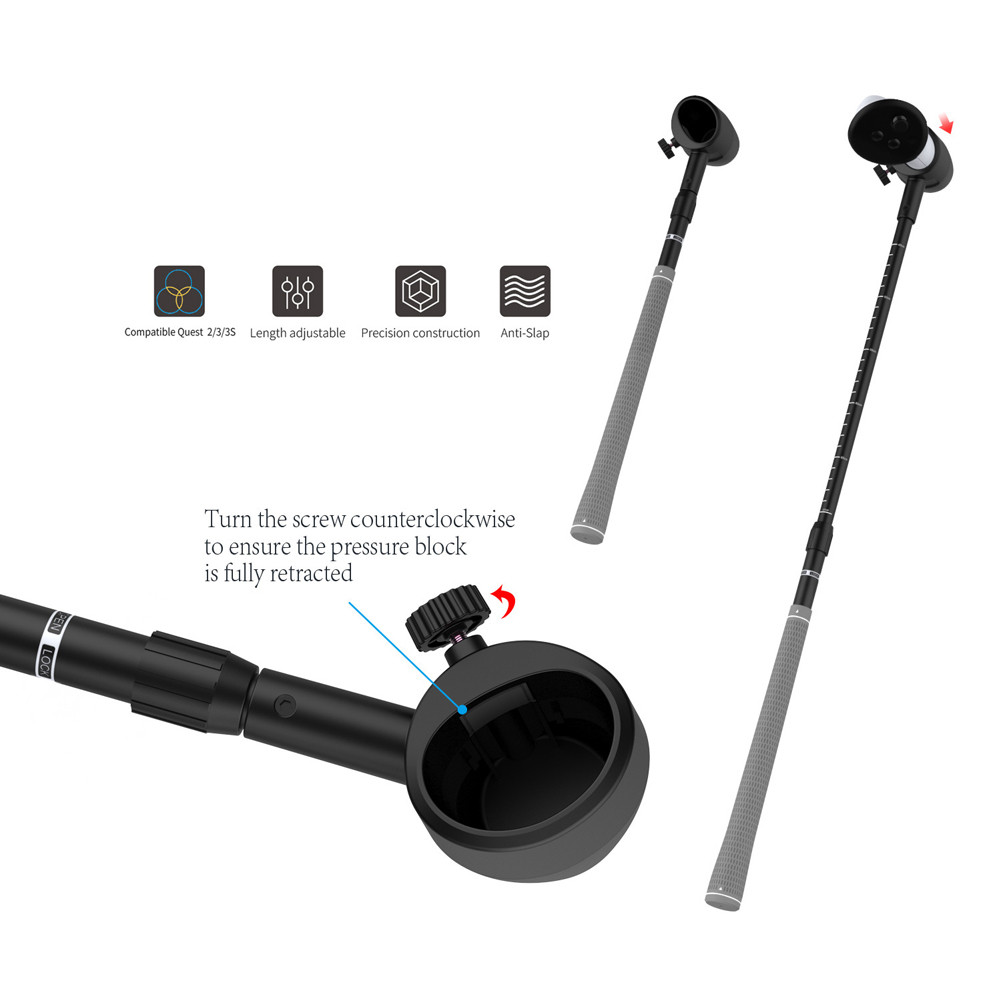 VR Golf Club VR Golf Handle Grip 80 Degree Keep Tracking Controller ...