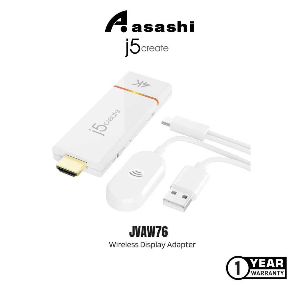 J5create JVAW76 ScreenCast 4K Wireless Display Adapter | Shopee Malaysia
