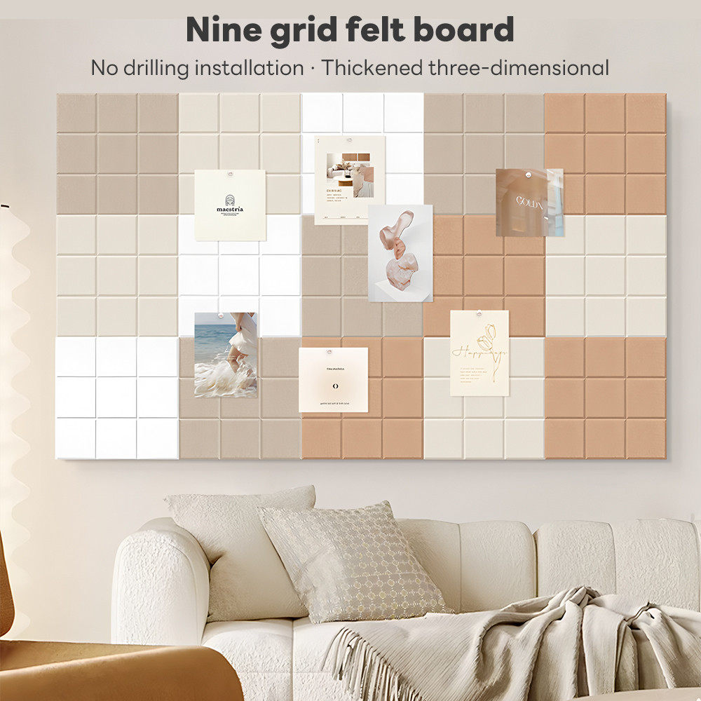 BEVAVAR 30*30cm Notice Board Memo Board Felt Square Note Board Photo ...