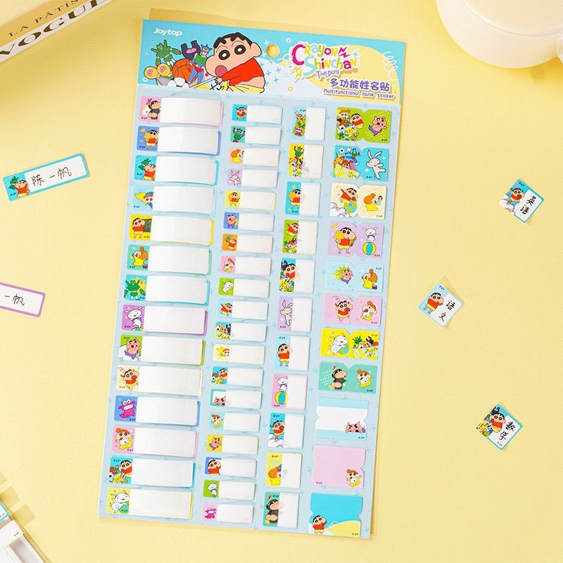 Crayon Shin Chan Multifunctional Name Sticker | Shopee Malaysia