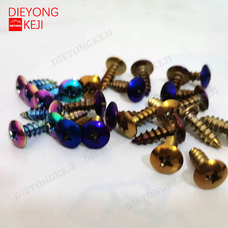 10 BIJI M5X16 Stainless Steel SKRU TITANIUM GOLD UNIVERSAL SKRU COVER ...