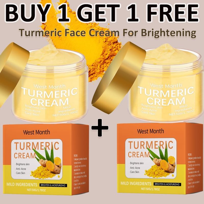 Turmeric Face Cream, 50g, Brightening, for Dark Spots, Anti-aging, Anti ...