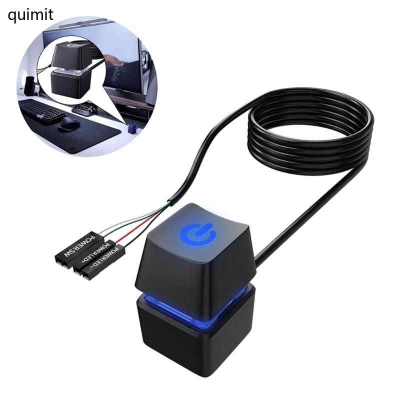 QUIM Computer Desktop Power Button Led Light Motherboard External Start ...