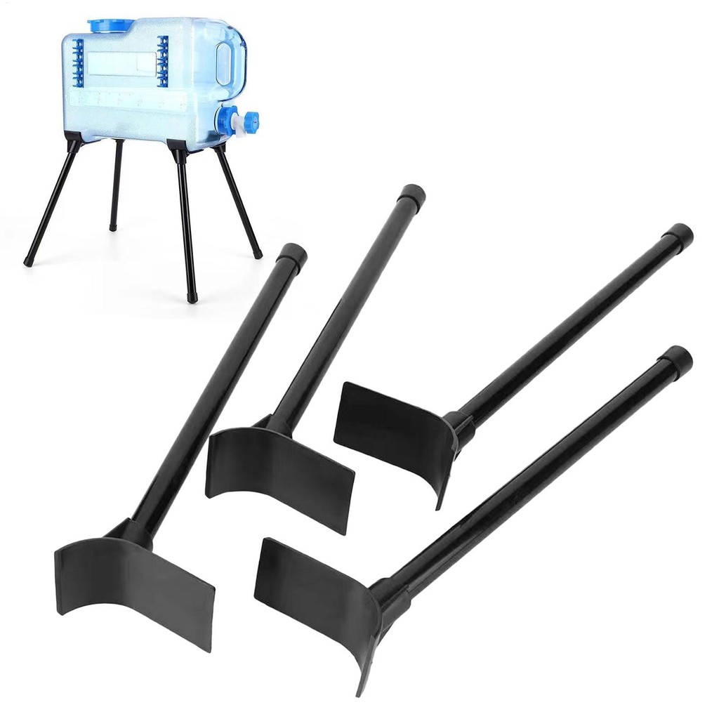 Camping Cooler Stand Metal Water Bottle Stand Rack 4pcs Foldable ...