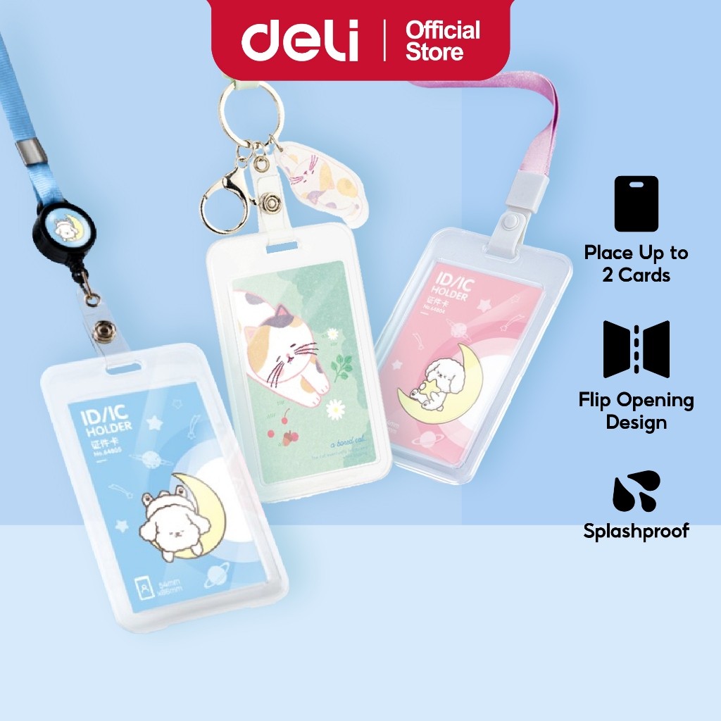 Deli Vertical Certificate Card Name Badge/Lanyard (112 x 70mm) 64805 ...