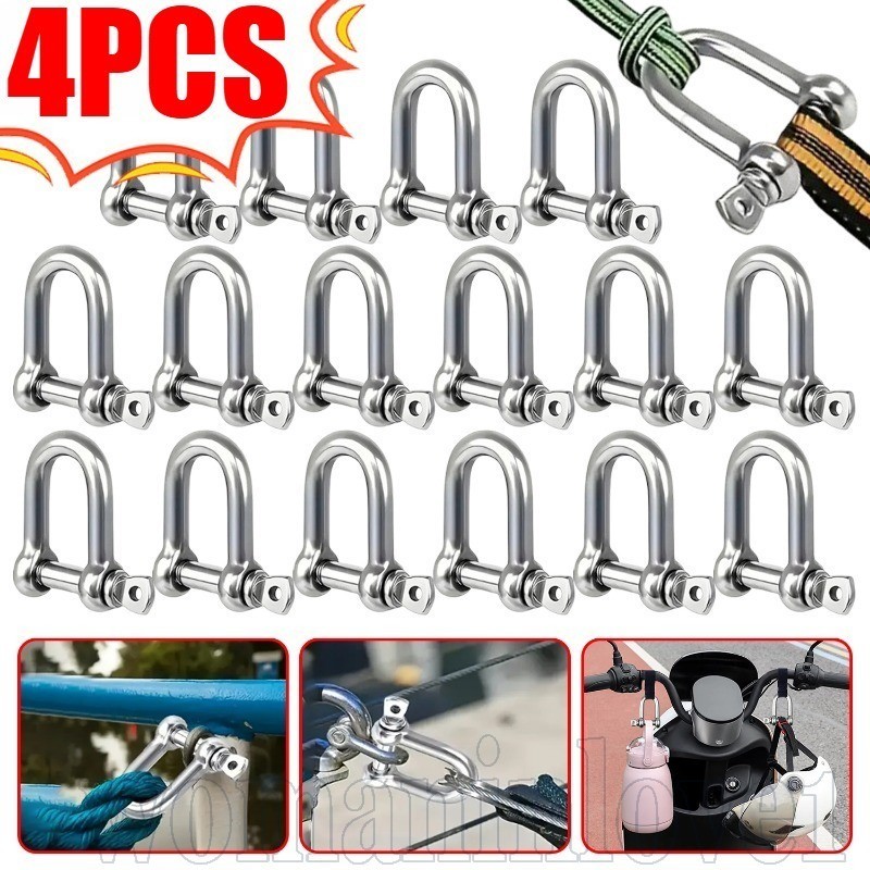 M6 Stainless Steel Lifting Ring - Secure Anchors Pull Hook - D-Ring ...