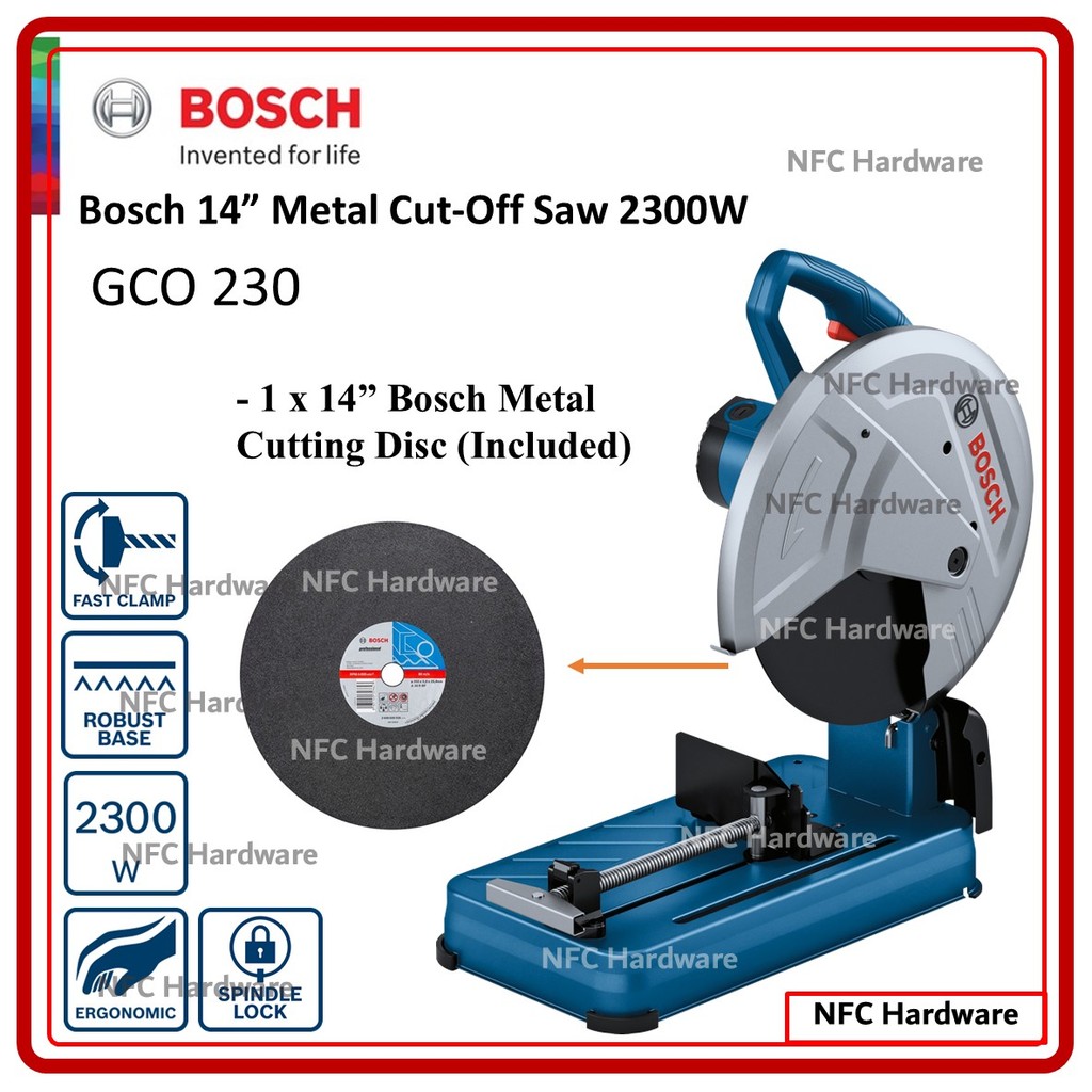 BOSCH GCO 230 14" Metal Cut-Off Grinder 2300W | Shopee Malaysia