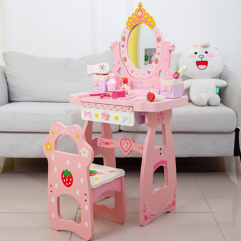 Wooden Girl Baby Dressing Table Dressing Table Children Play House ...