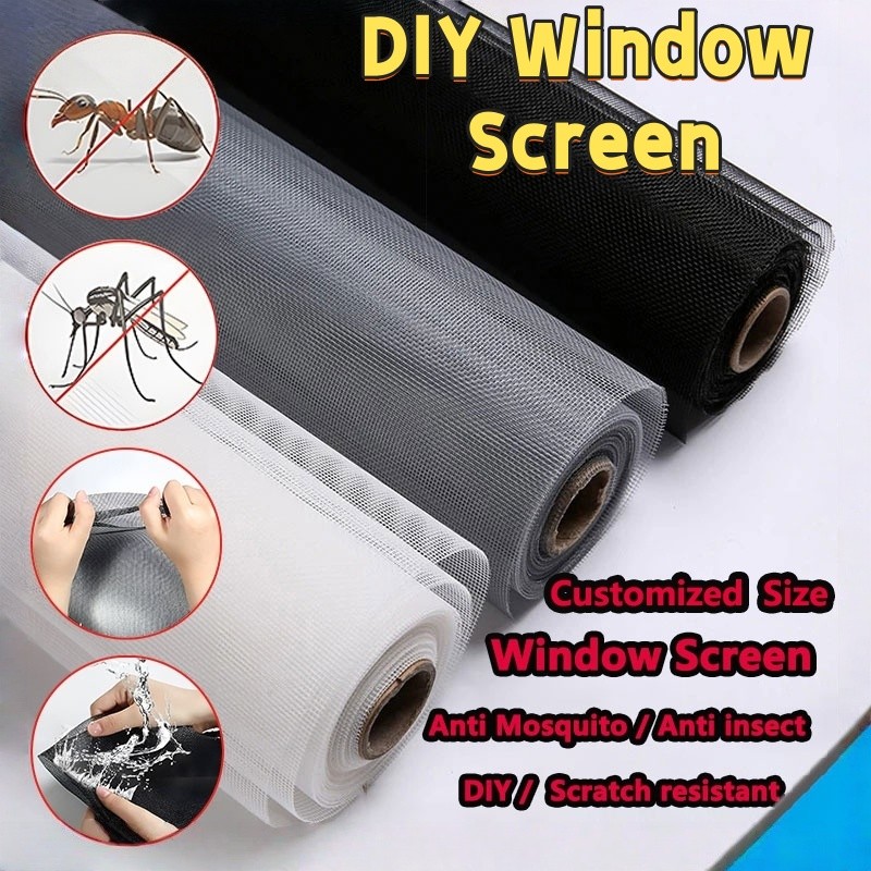 DIY Window Screen Custom Anti Mosquito Insect Screen Fiberglass with ...