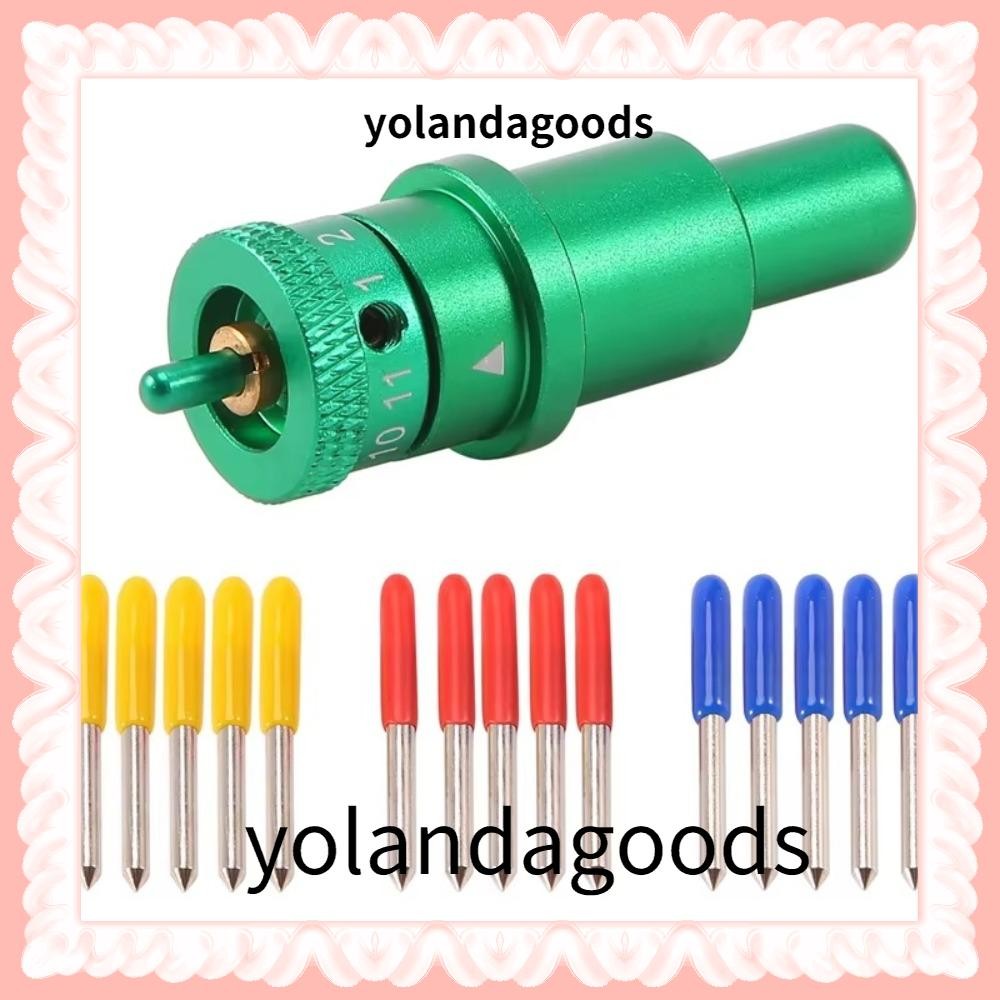 YOLAN Vinyl Cutters, 30 45 60 Degree Smooth Plotter Blades, Replacement Metal Crafting Tool for ...