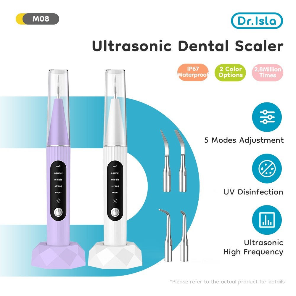Dr.isla Electric Teeth Cleaner Smart Ultrasonic Scaling Charge Portable ...